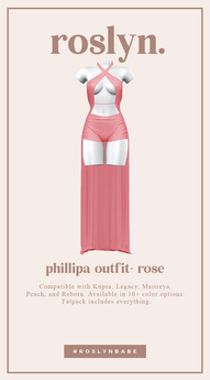 Second Life Marketplace - roslyn. philippa outfit. rose