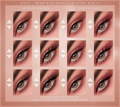 Second Life Marketplace - Nuve. Minx Eyelashes - Lelutka Evo X
