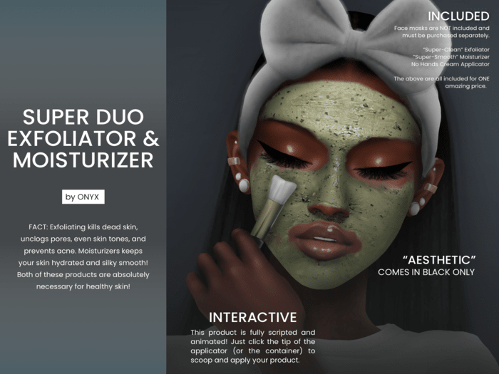 Second Life Marketplace - ONYX Skincare // "Super-Duo" Combo