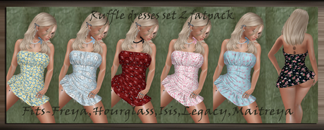 Second Life Marketplace - Ruffle dress-DEMO