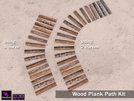 Second Life Marketplace - NanoGunk: Wood Plank Path Kit