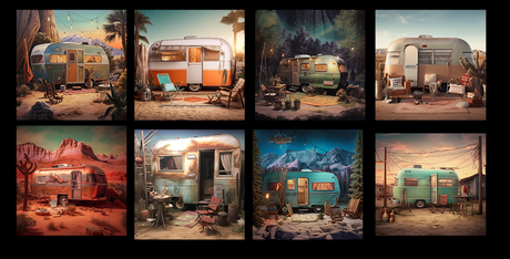 Second Life Marketplace - SATO - RV Camper Backdrop Full Perm textures