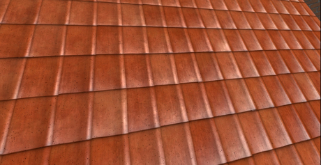 Second Life Marketplace - New 3D textures Roofing Pantile terracota ...