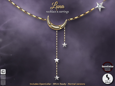 Second Life Marketplace - **RE** Luna Necklace & Earrings Set ...