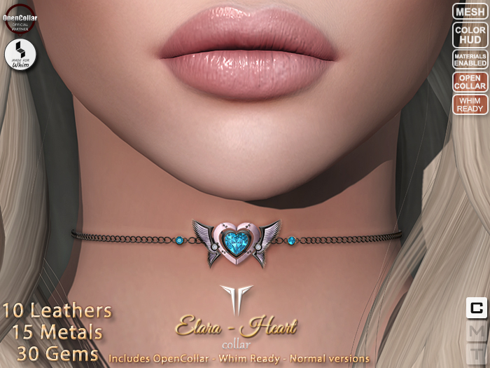 Second Life Marketplace - **RE** Elara Collar - Heart RLV - OpenCollar ...