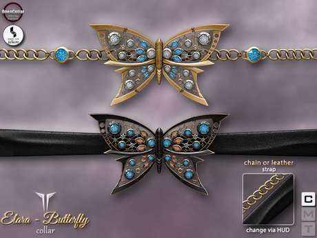 Second Life Marketplace - **RE** Elara Collar - Butterfly RLV ...