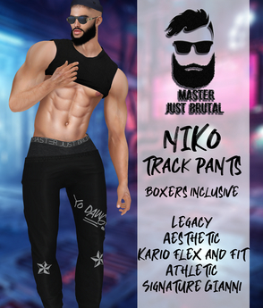 Second Life Marketplace - MJB Niko Track pants Fatpack
