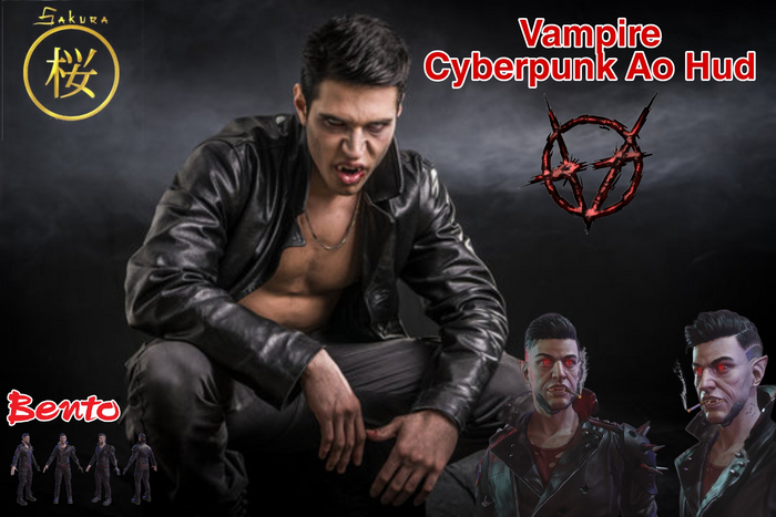 Second Life Marketplace - Vampire Cyberpunk Ao Hud