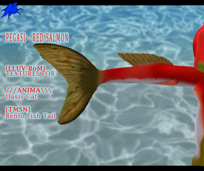 Second Life Marketplace - PEGASI - RED SALMON