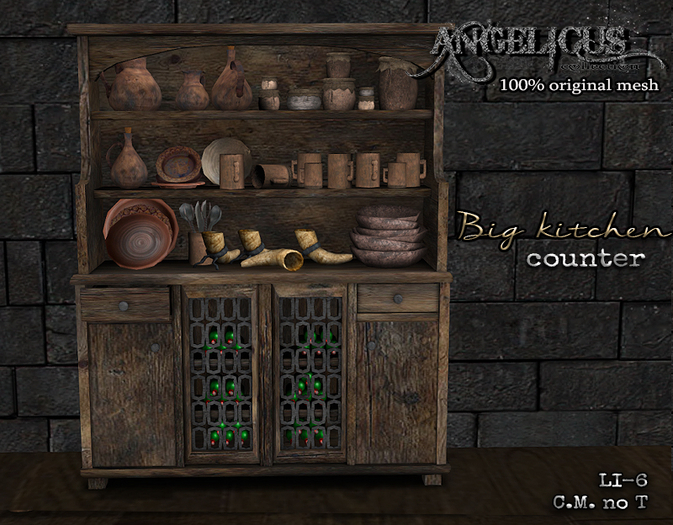 Second Life Marketplace - :ANGELICUS: Big kitchen counter