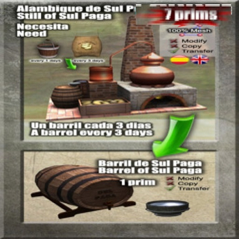 Second Life Marketplace - Alambique de Sul Paga / Still of Sul Paga [G&S]