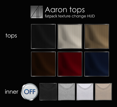 Second Life Marketplace - *AGATA* Aaron tops DEMO