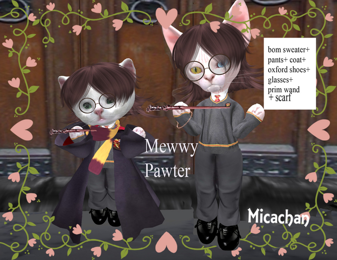 Second Life Marketplace - dinkies mewwy pawter complete outfit
