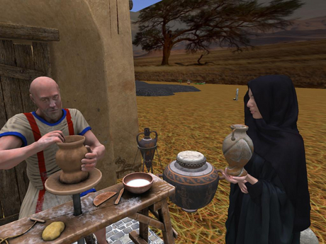 Second Life Marketplace - The ancient roman potter scene-Box LI=49