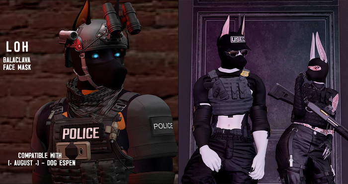 Second Life Marketplace - L0H Balaclava mask Espen Dog
