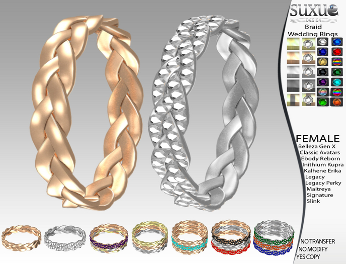 Second Life Marketplace - Su Xue - Wedding Ring Diamond Bento Classic ...