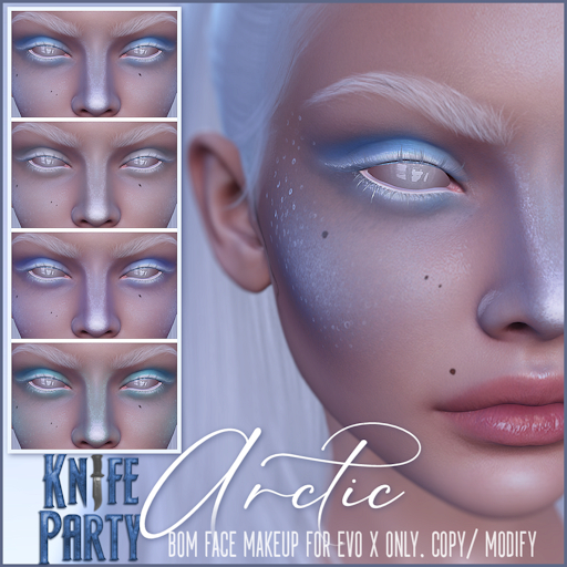Second Life Marketplace - Knife Party // Arctic Face Makeup // Evo X