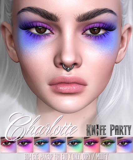 Second Life Marketplace - Knife Party // Charlotte Eye Makeup // Evo X
