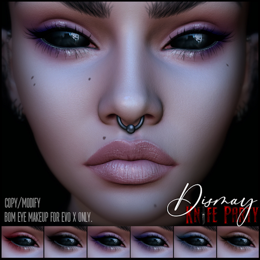 Second Life Marketplace - Knife Party // Dismay Eye Makeup // Evo X // DEMO