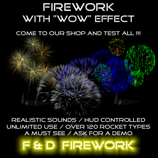 Second Life Marketplace - F & D Fireworks Master Box (Copy)