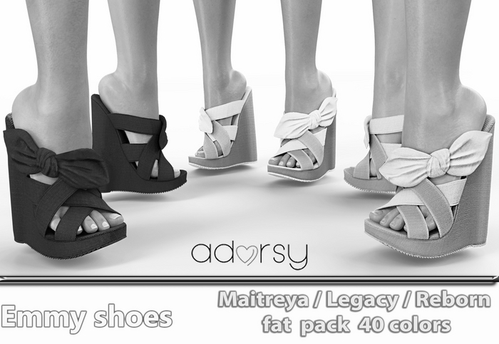 Second Life Marketplace - adorsy - Emmy Shoes DEMO - Maitreya/Legacy ...