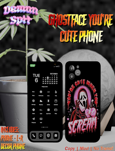 Second Life Marketplace - -DS- Ghostface You're Cute Phone