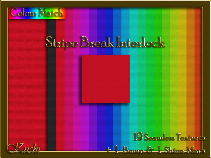 Second Life Marketplace - Stripe Break Interlock Solid Seamless Texture ...