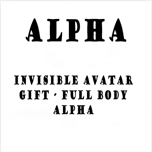 Second Life Marketplace - Invisible avatar- Full body Alpha