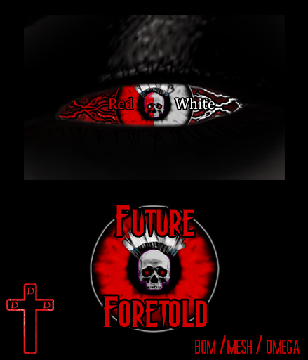 Second Life Marketplace - DDD Future Foretold Skull Eyes [ADD]