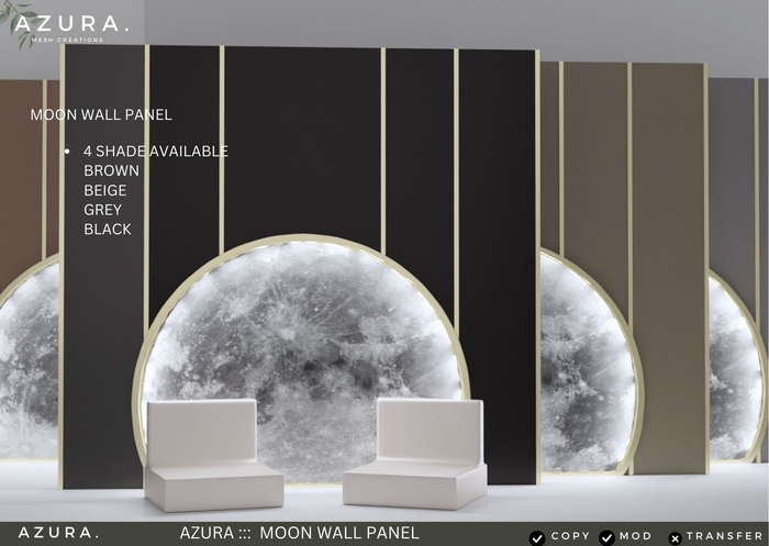 Second Life Marketplace - AZURA ::: MOON WALL PANEL