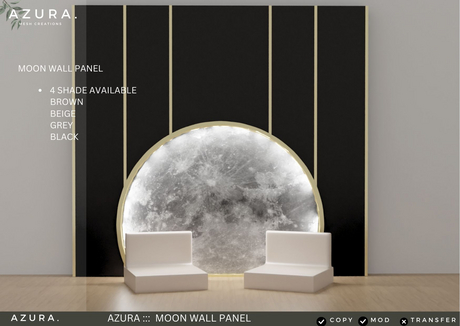 Second Life Marketplace - AZURA ::: MOON WALL PANEL