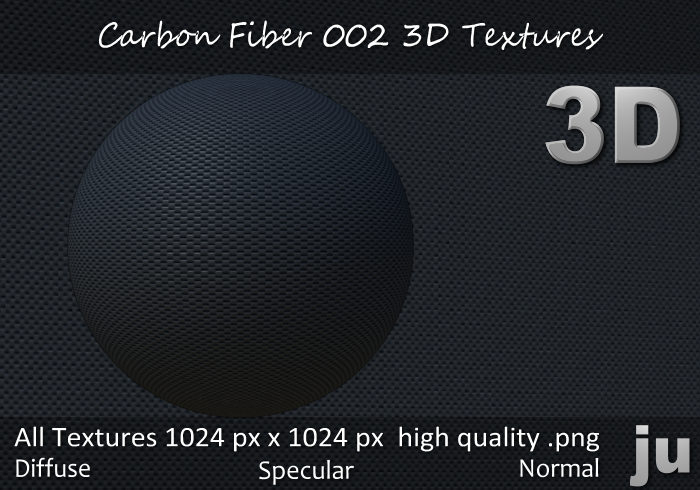 Second Life Marketplace - JU Carbon Fiber 002 3D Textures Full Perm