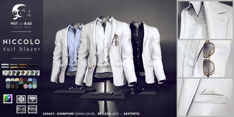 Second Life Marketplace - not so bad . mesh . NICCOLO suit blazer ...