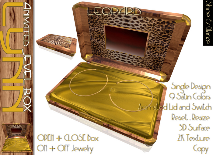 Second Life Marketplace - Shine & Glance - Animated Jewelry Box - LYNN ...