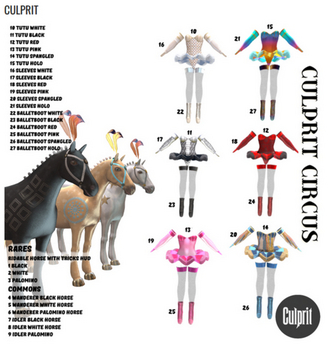 Second Life Marketplace - Culprit Circus Horse Wanderer Black
