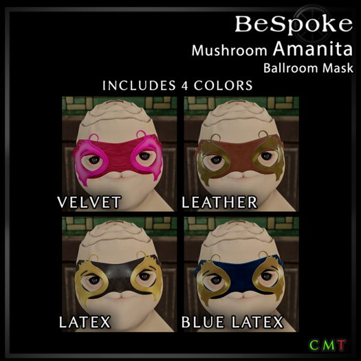 Second Life Marketplace - BeSpoke - Mushroom Amanita - Ballroom Mask