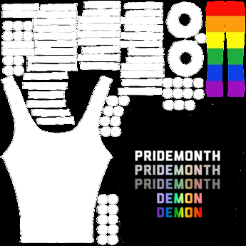 Second Life Marketplace - CLBlue Punk Top Pride Demon