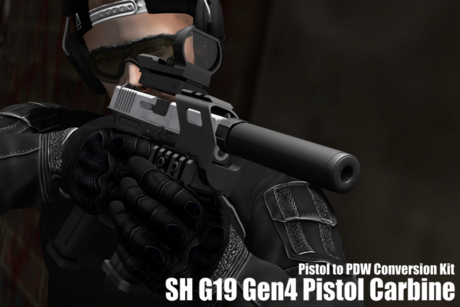 Second Life Marketplace - SH G19 Gen4 rev2 Pistol Carbine