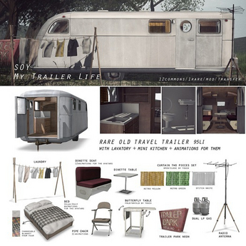 Second Life Marketplace - Soy. My Trailer Life - trailer park neon