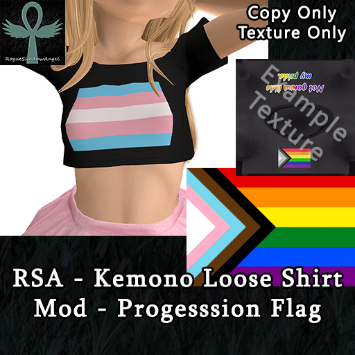 Second Life Marketplace - RSA- Kemono Loose Shirt Mod - Progession ...
