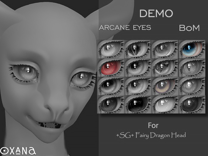Second Life Marketplace - Oxana - Arcane Eyes DEMO - BoM