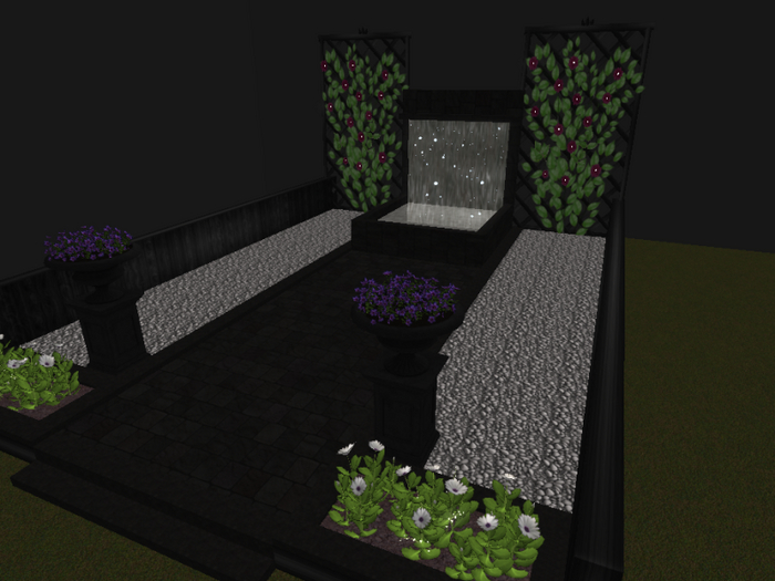 Second Life Marketplace - Kay's .: Dark fountain Garden