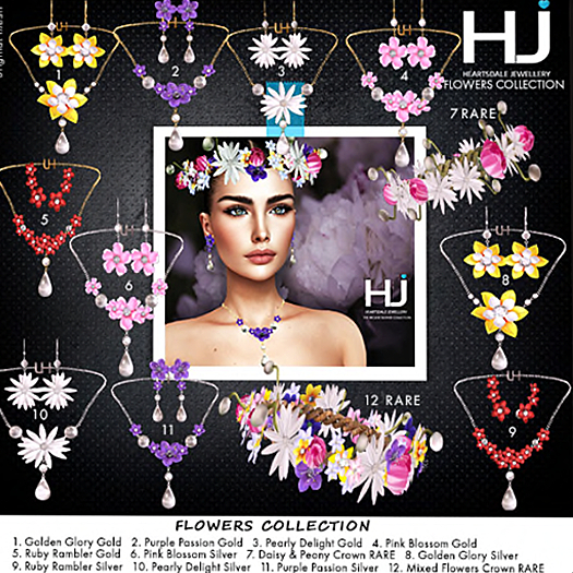 Second Life Marketplace - 12. [HJ] The Arcade Mixed Flowers Crown RARE