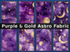 Second Life Marketplace - Purple And Gold Astro Fabric - FULL PERM