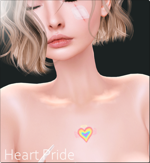 Second Life Marketplace - Heart Pride Tattoo
