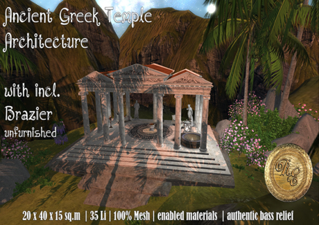 Second Life Marketplace - Ancient Greek Temple Architecture Version 1 & 2
