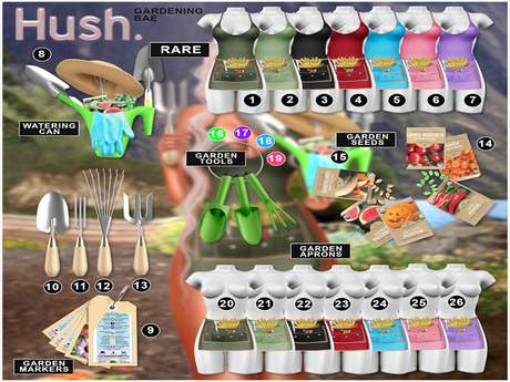 Second Life Marketplace - 5. Hush . Garden Set . Legacy RARE