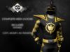 Second Life Marketplace - .:CQ:. Black Ranger Dino Force Bento Avatar
