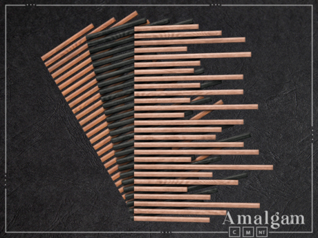 Second Life Marketplace - Amalgam: Bronson Wood Wall Accent [add]