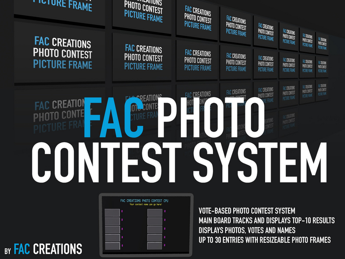 Second Life Marketplace - FAC Photo Contest System v1.0.2 (Add me)